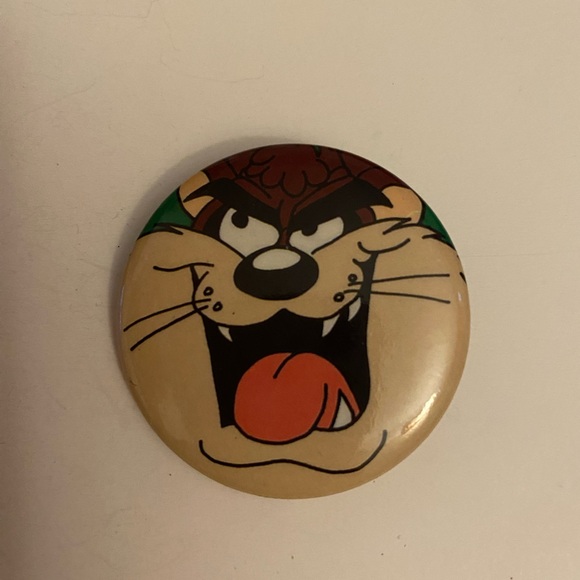 Accessories | Taz Warner Bros 1988 Button Pin | Poshmark